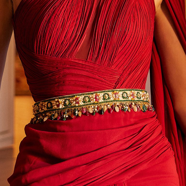 Amara Belt Ruby Red Emerald Green MULTI | Lovetobag